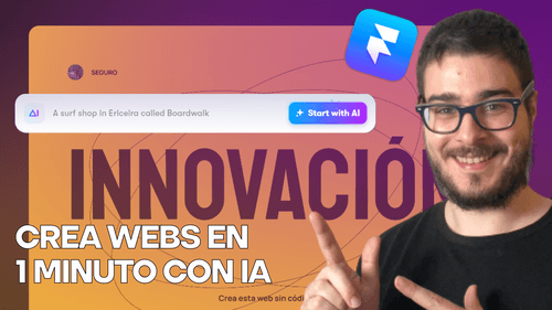 Crea webs en minutos con Framer AI